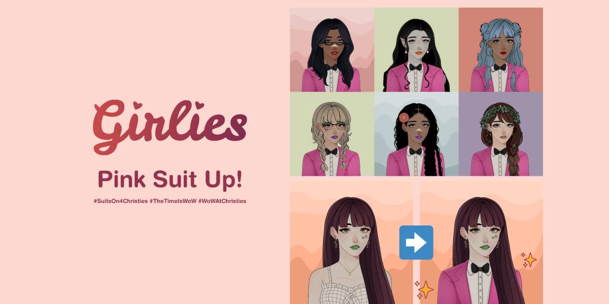 Figma Girlies Pink Suit Up | UI4Free