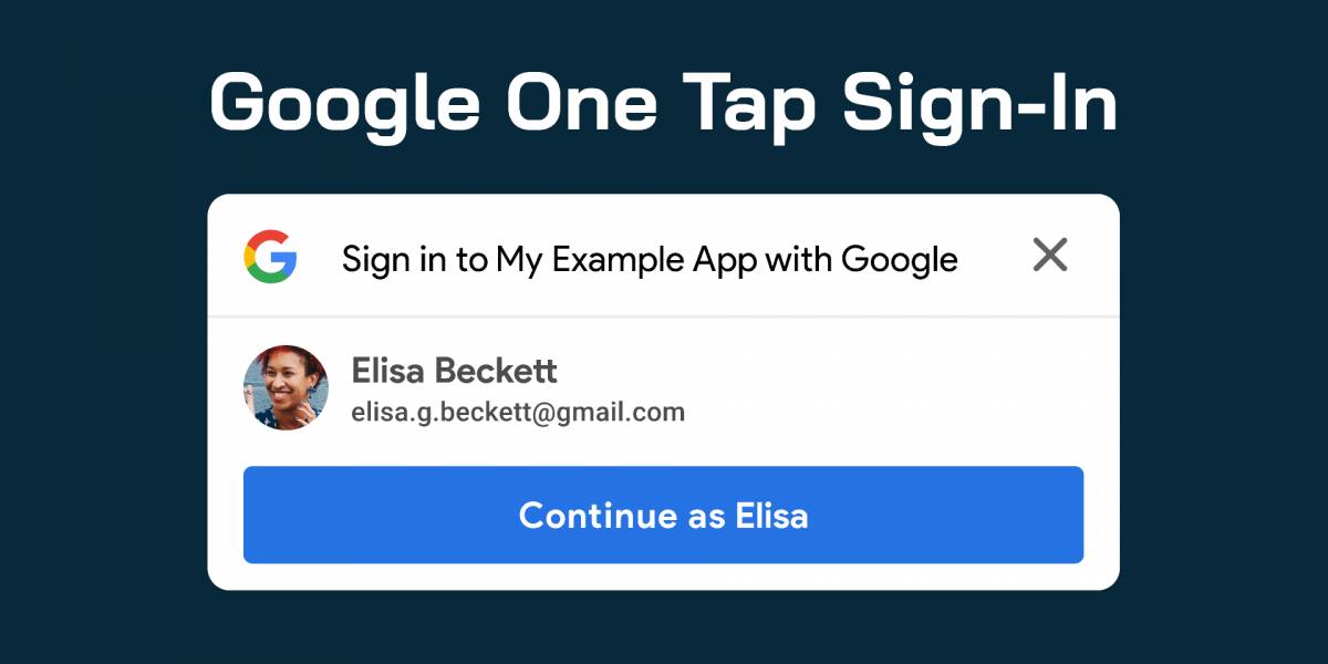 Figma Google One Tap Sign-In Component | UI4Free