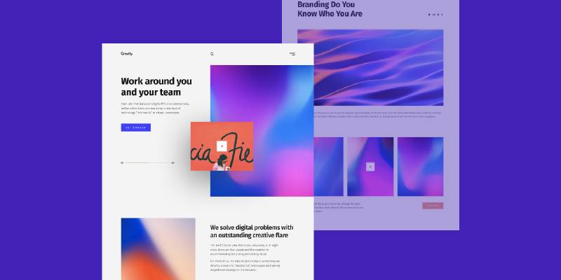 Figma Gravity Website Template | UI4Free