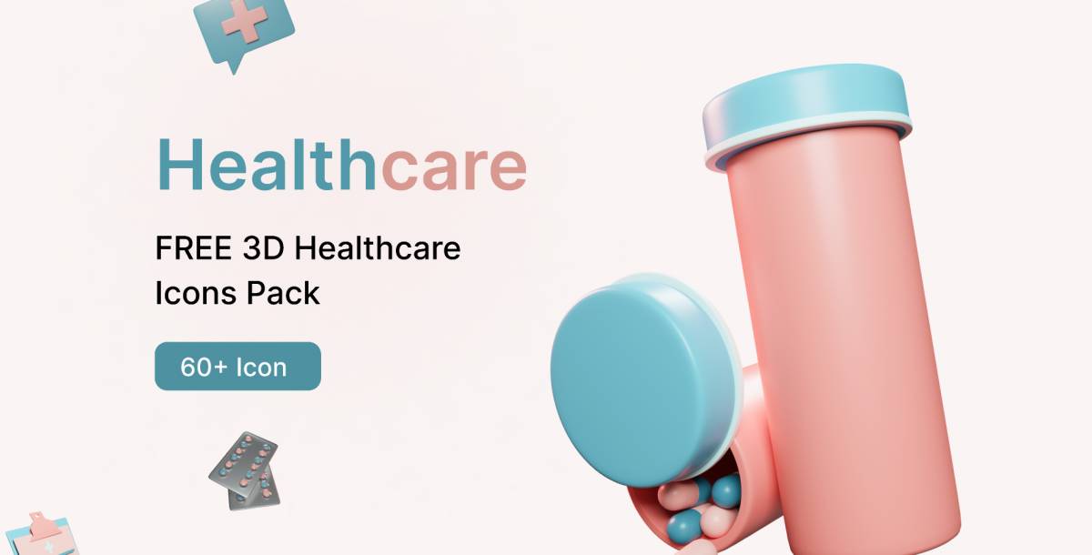 Figma Healthcare – Best Free 3D Healthcare Icon Pack | UI4Free