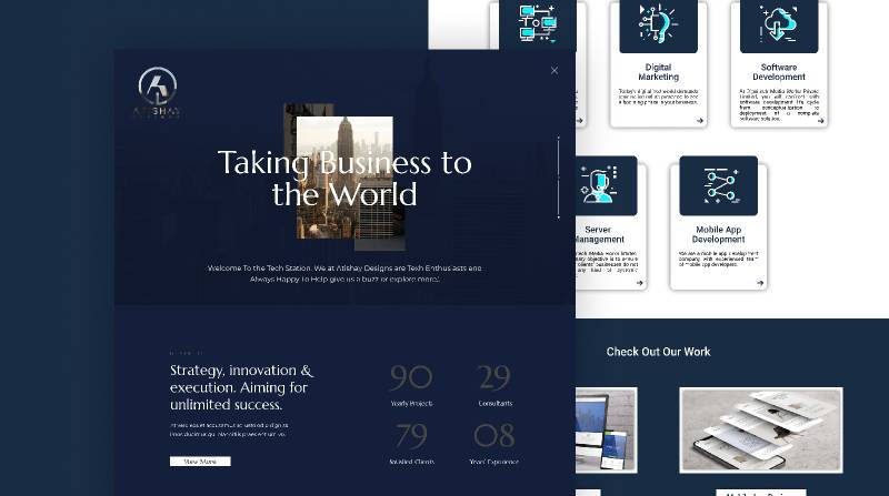 Figma Home Page Design Template | UI4Free