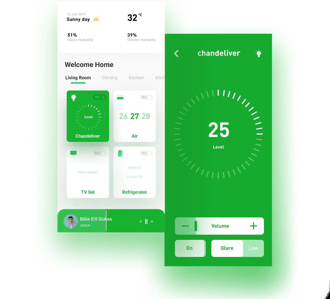 Figma Intelligent home intelligent control-Smart Home | UI4Free