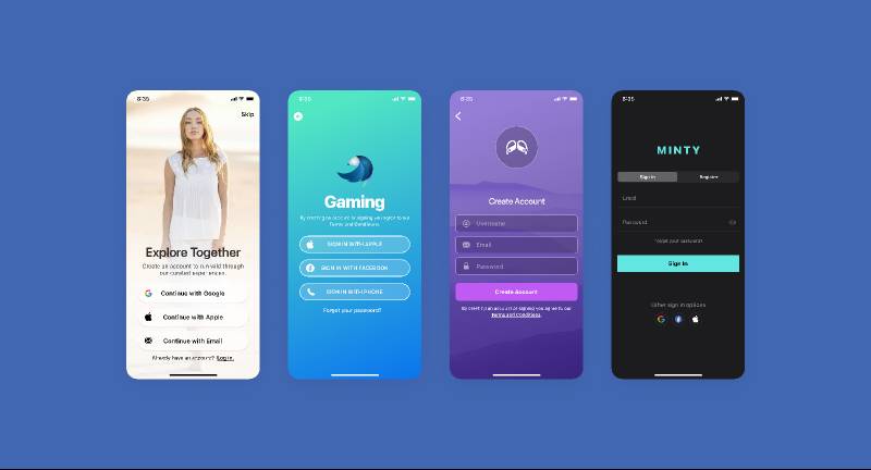 Figma iOS Registration & Sign In Templates | UI4Free