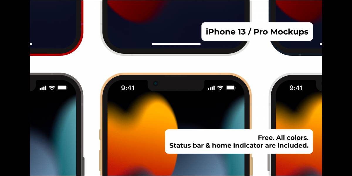 Figma iPhone 13/Pro Mockups Free Download | UI4Free