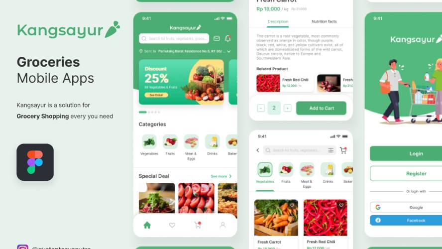 Figma App Peluqueria Hair Salon UI Template - Ui4free.com