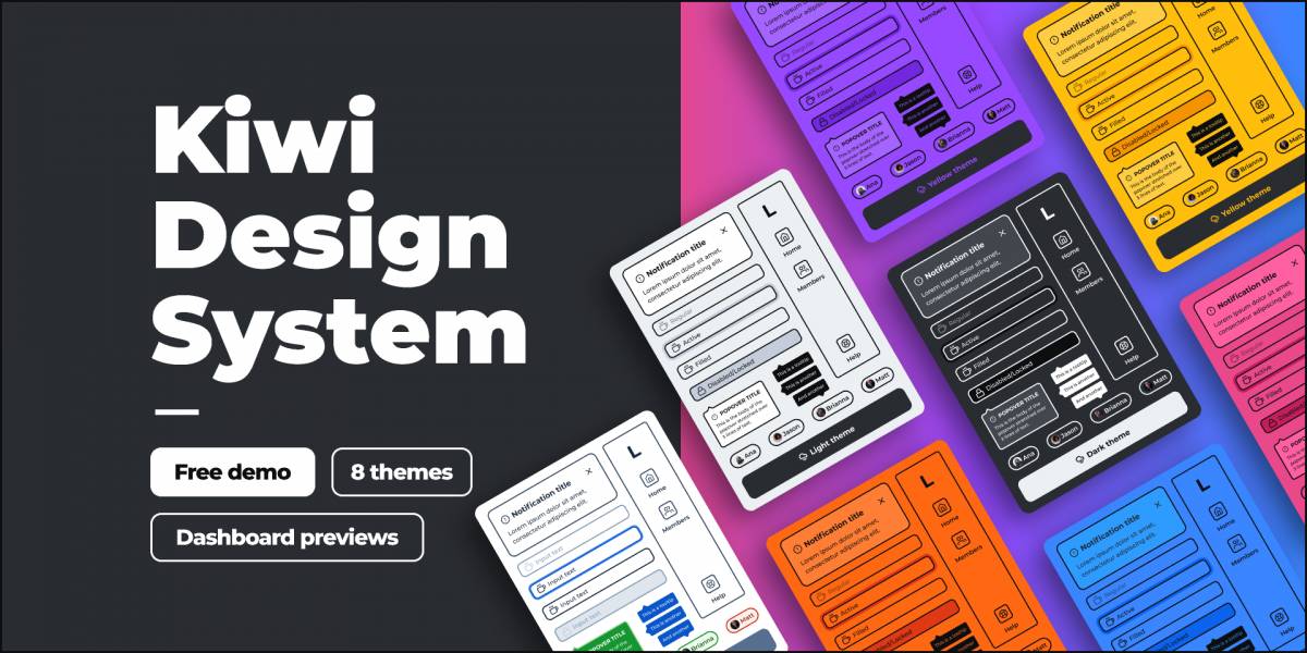 Figma Kiwi Design System - Free Demo | UI4Free