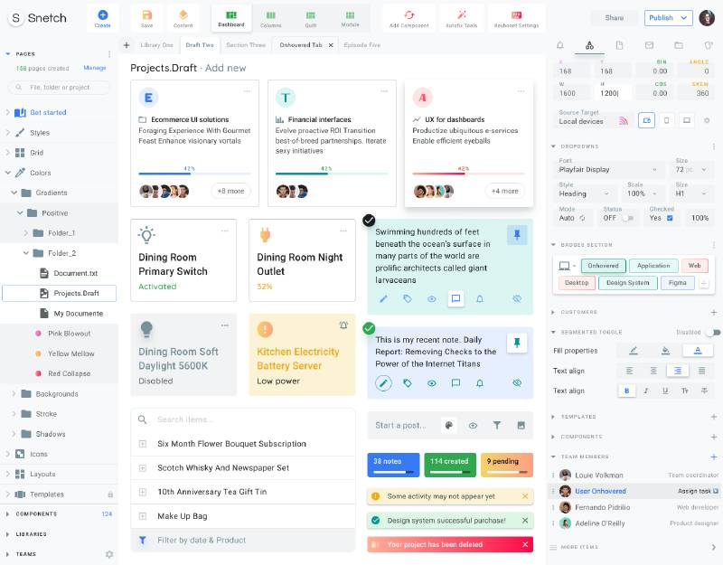 Figma library with Dashboard Templates | UI4Free