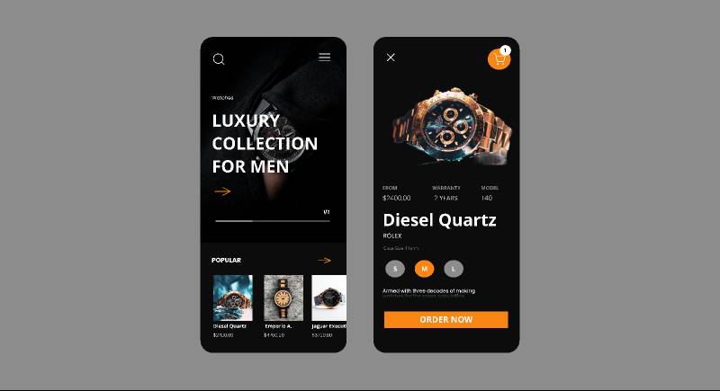 Figma Luxury Watch | UI4Free