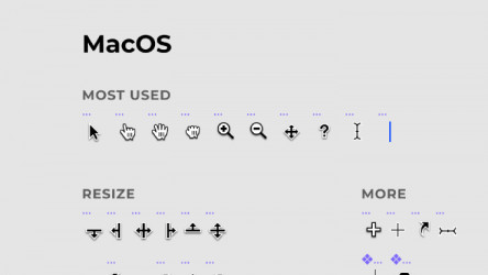 macOS Cursors figma ui kít - Ui4free.com