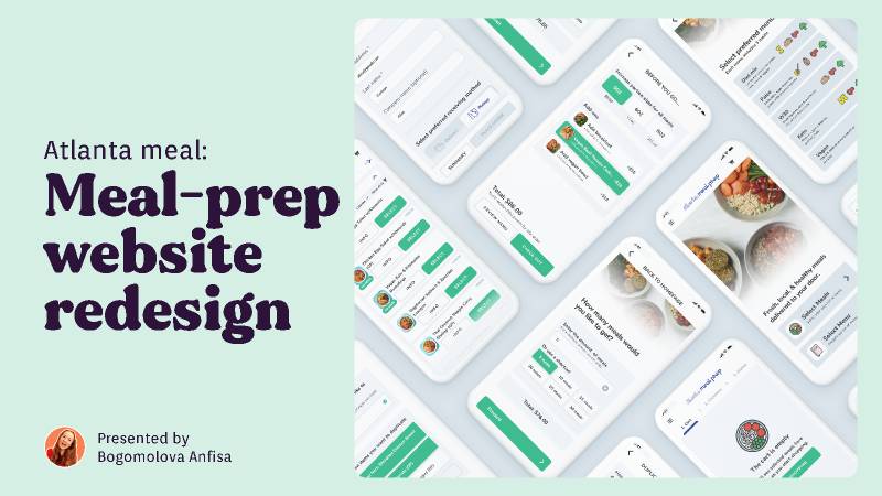Figma Meal-prep Food App Case Study | UI4Free