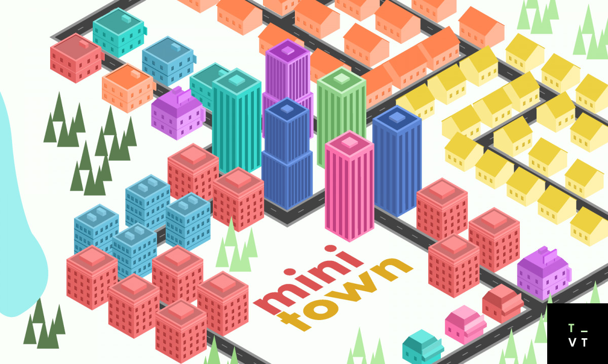Figma Mini Town Illustrations | UI4Free