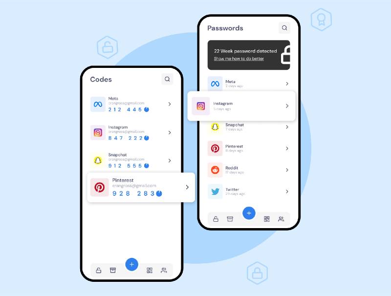Figma Mobile Authenticator Template | UI4Free