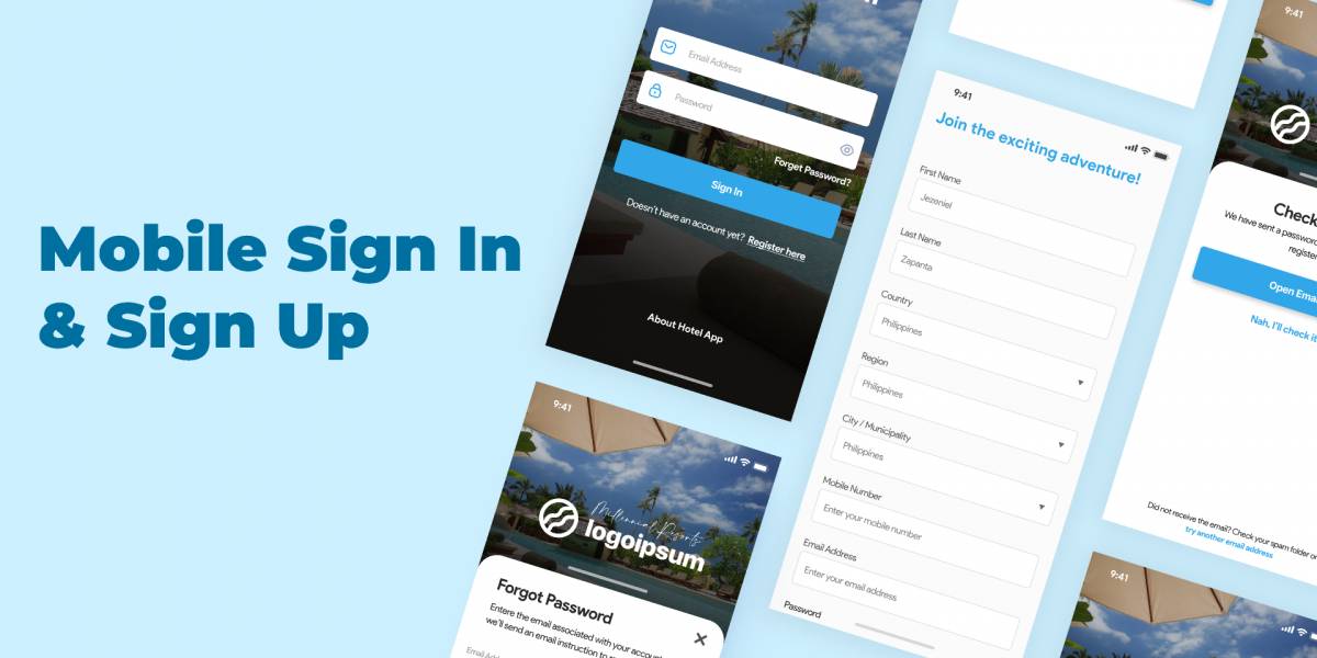 Figma Mobile Sign In & Sign Up UI Kit Free Download | UI4Free