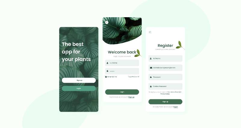 Figma Mobile Sign up Screen | UI4Free