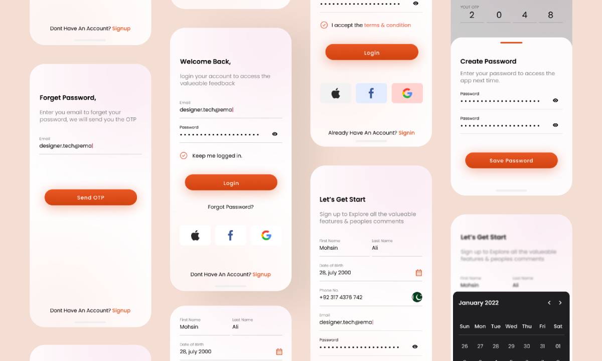 Figma Most Premuim sign in sign up ui kit | UI4Free