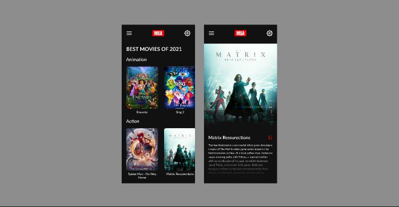 Figma Movie App | UI4Free