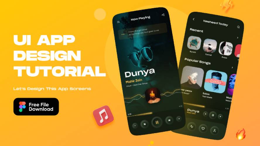 Figma Study Mobile Apps Template - Ui4free.com
