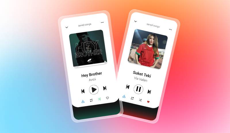 Figma Music player Concept | UI4Free