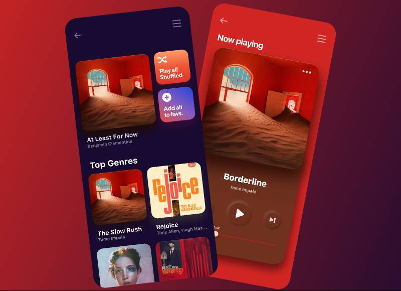 Figma Neomorphism Music Player | UI4Free