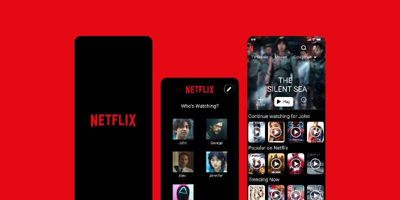 Figma Netflix Clone App | UI4Free