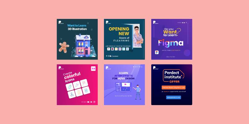 Figma New Instagram Post Blog Design Social Media Post | UI4Free