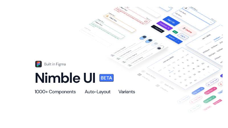 Figma Nimble UI Forms Library | UI4Free