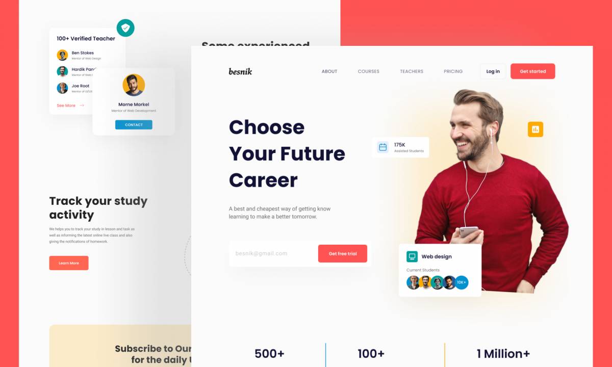 Figma Online Course Html Landing Page | UI4Free