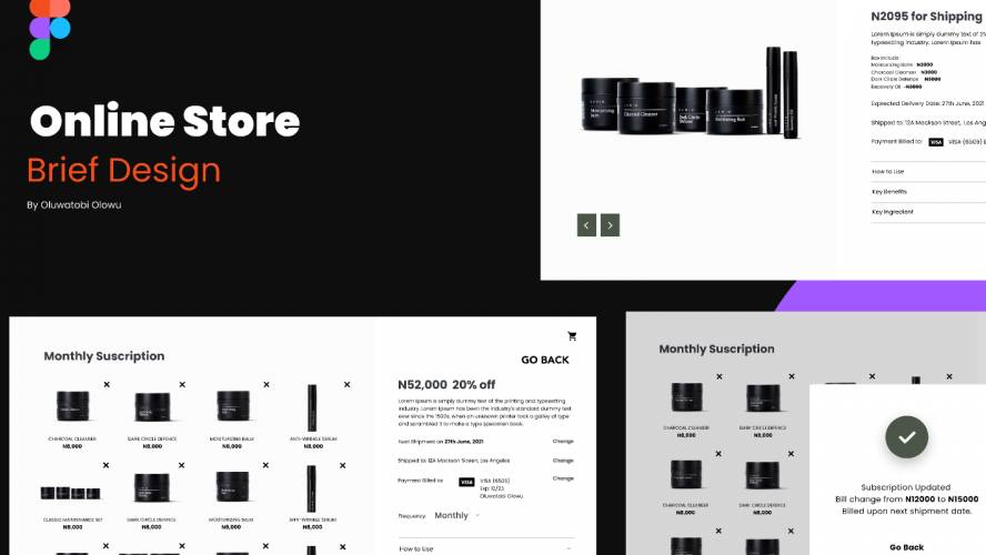 Figma Freebie Ecommerce Template - Ui4free.com