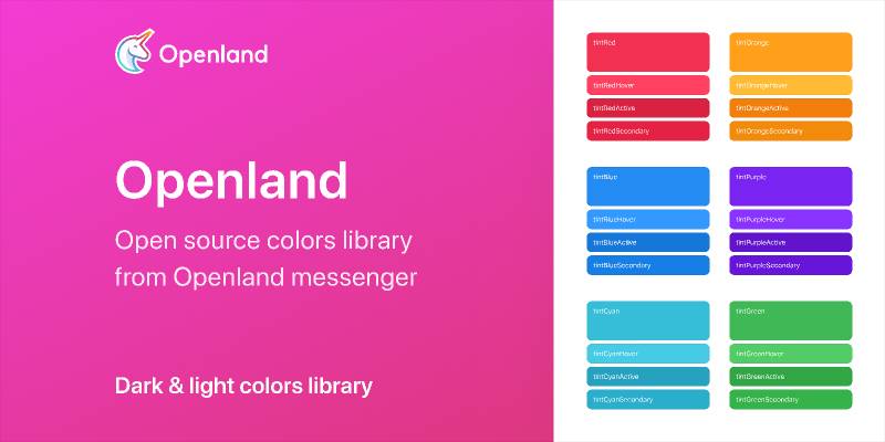 Figma Openland – Colors library | UI4Free
