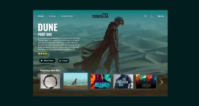 Figma OTT Platform UI Free | UI4Free