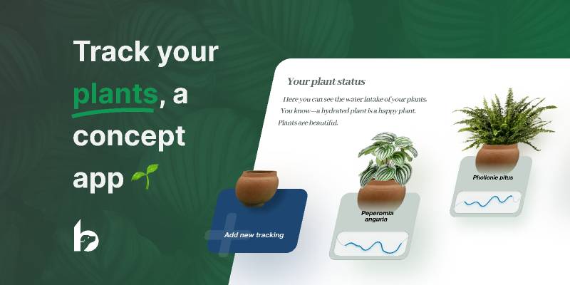Figma Plant tracker Freebie - Ui4free.com