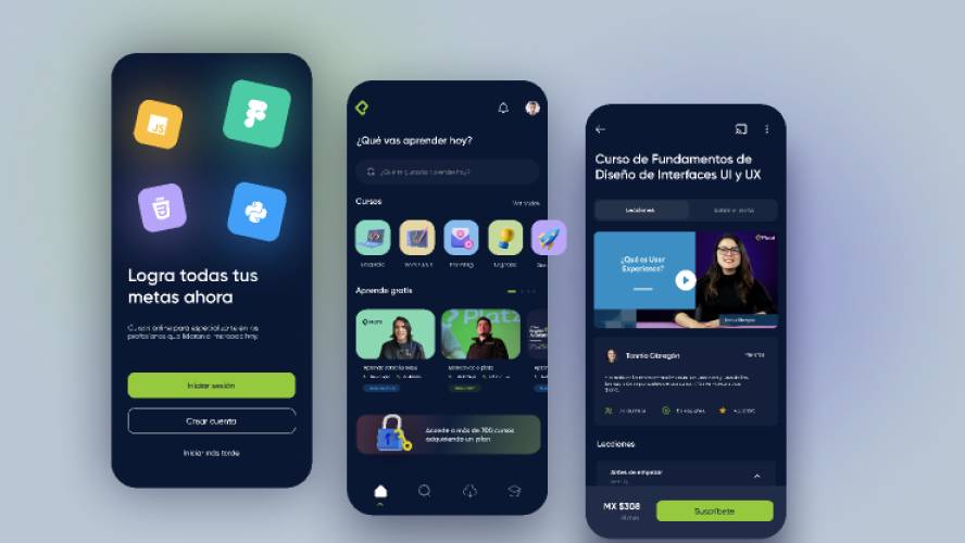 Running app - Figma Mobile Template - Ui4free.com