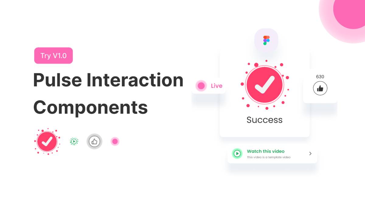 Figma Pulse Interaction Components | UI4Free