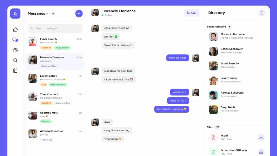 Download HR Team Tracking Figma Admin Dashboard - Ui4free.com