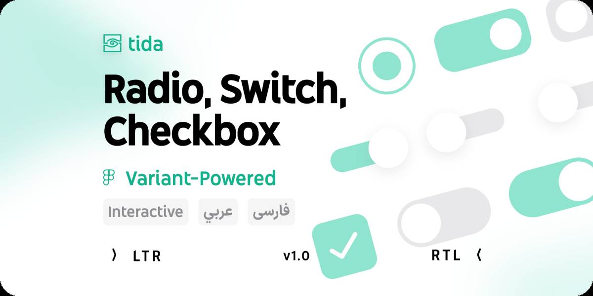 Download Figma Radio Button Switch Checkbox Tida Components Ui4free