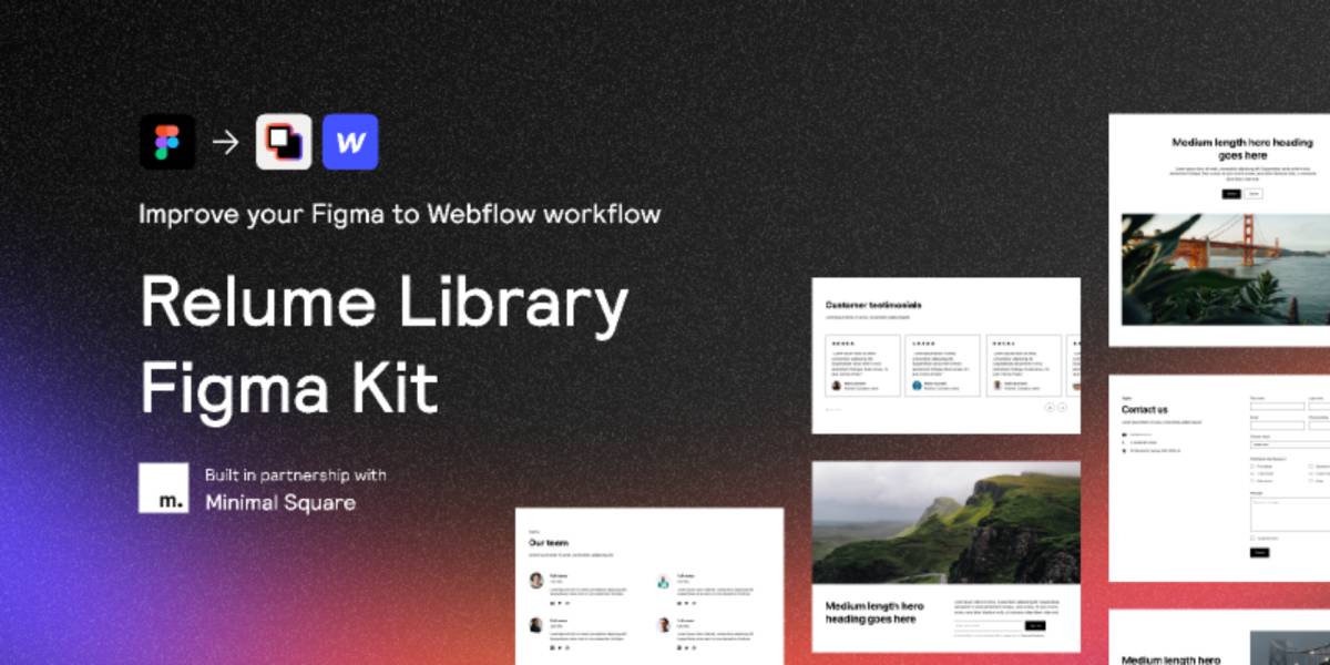 Figma Relume Library Figma Kit | UI4Free