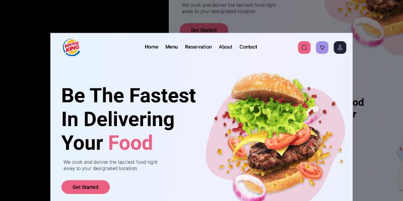 Figma Restaurant Landing Page | UI4Free