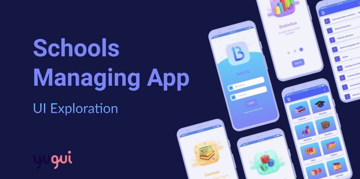 Figma Schools Managing App Template - Ui4free.com