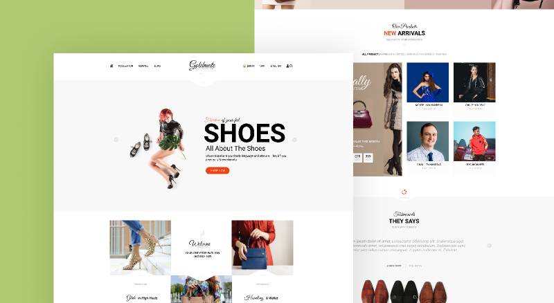 Figma Shoes E-commerce Website Template | UI4Free