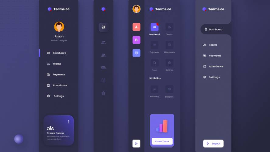 HUD Car Dashboard UI Concept - Ui4free.com