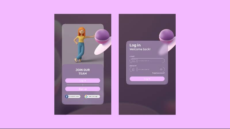 Figma Sign Up Mobile App | UI4Free