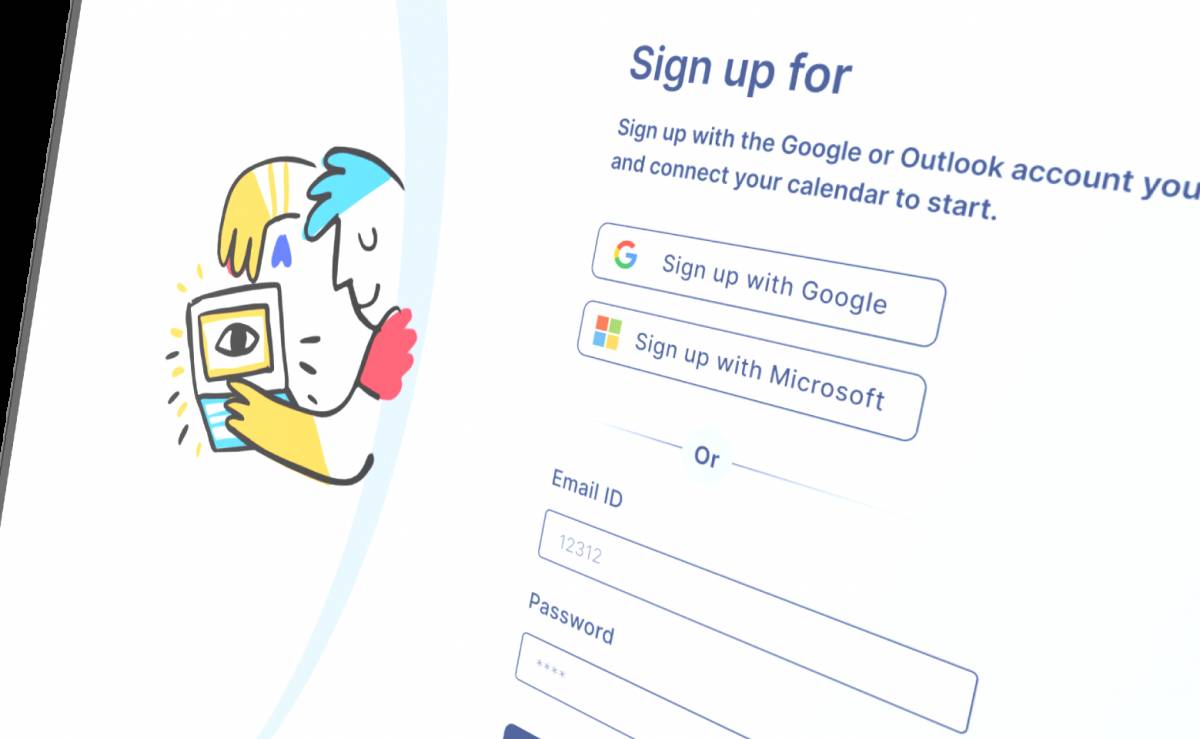 Figma Sign up or Login Screen Design for SaaS | UI4Free