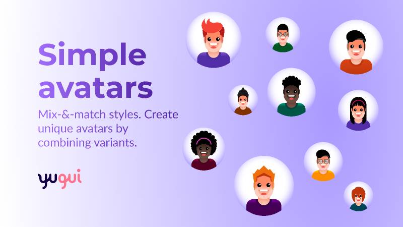 Figma Simple Avatars Template | UI4Free