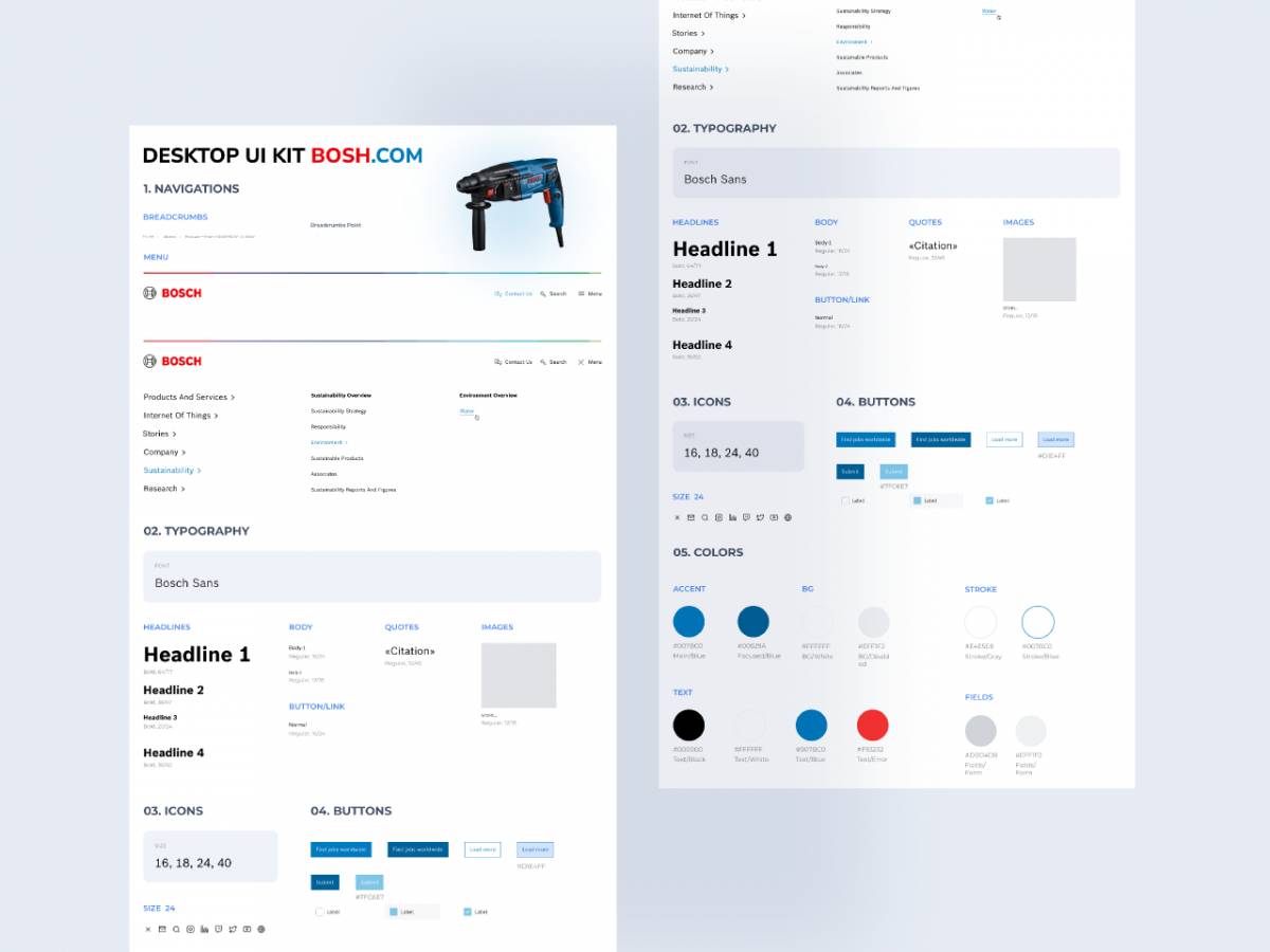 Figma Simple Desktop UI KIT Template | UI4Free