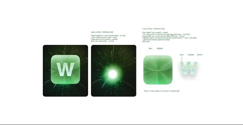 Figma Skeuomorphic Wordle icon breakdown | UI4Free