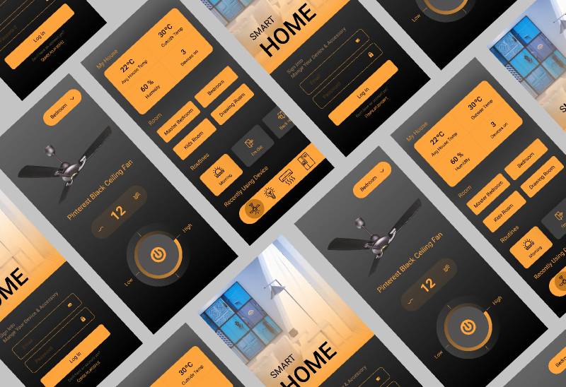 Figma Smart Home Mobile Apps design | UI4Free