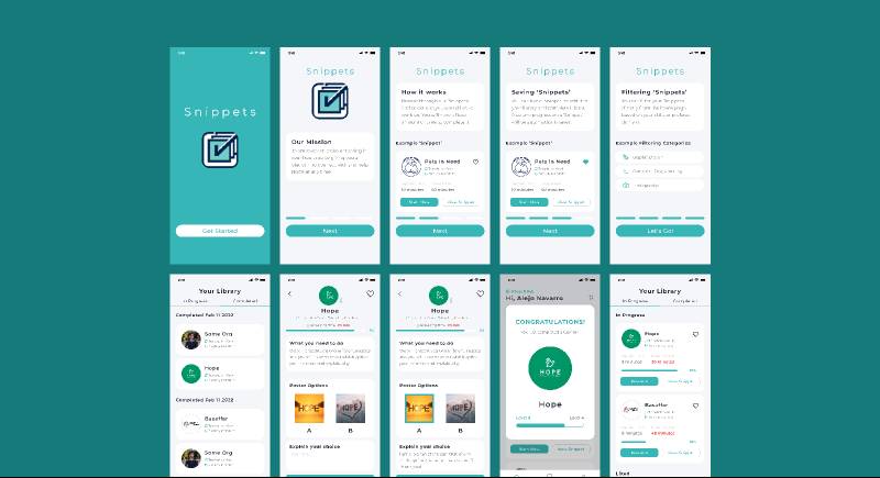 Figma Snippets Library Book Template | UI4Free