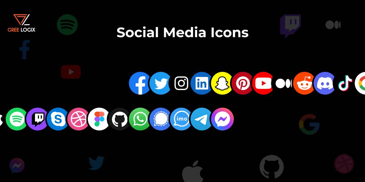 Figma Social Media Icons | UI4Free