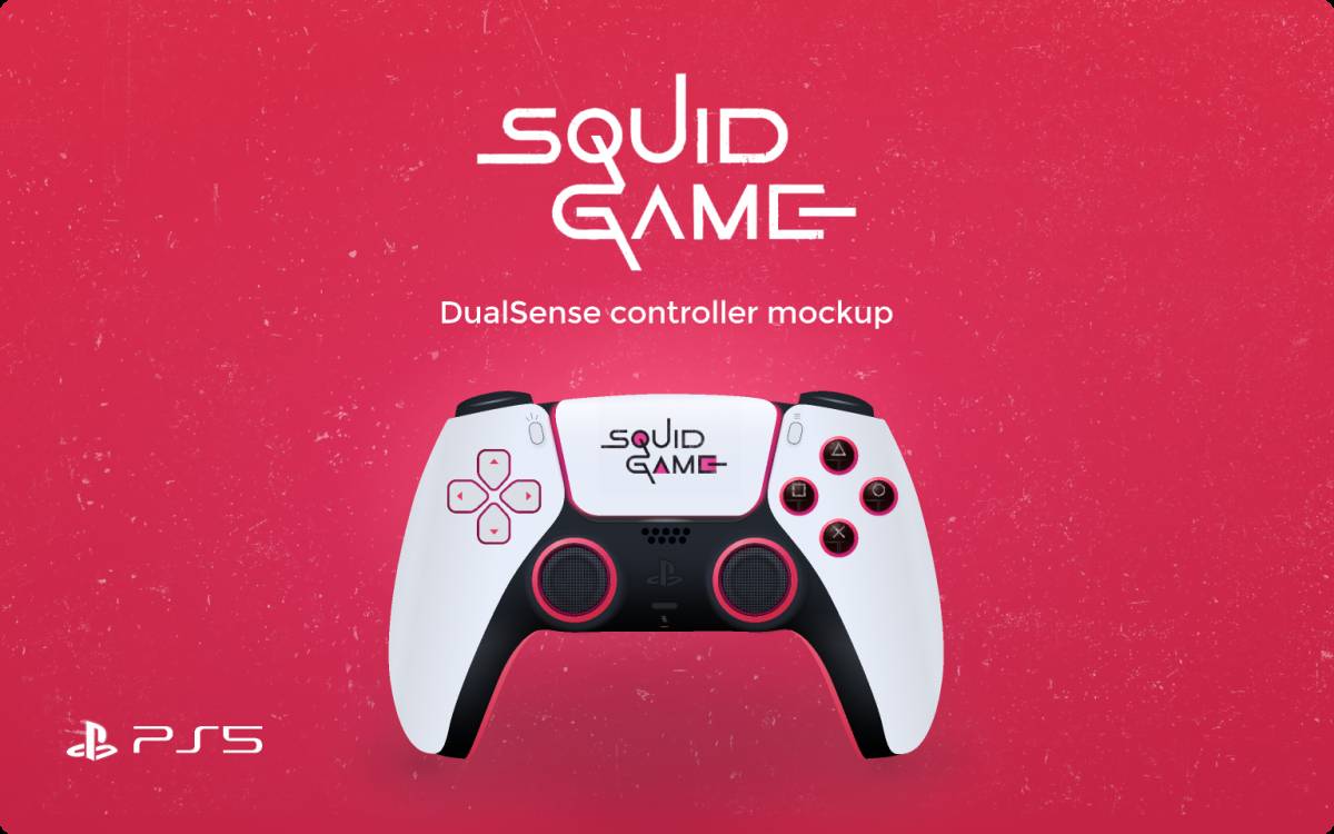 Figma Squid Game - PS5 Controller UI Mockup | UI4Free