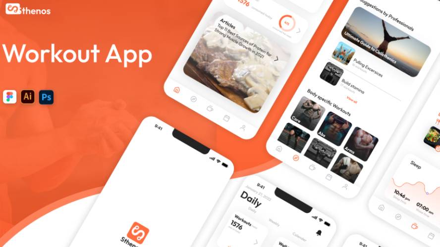 App Health figma mobile template - Ui4free.com